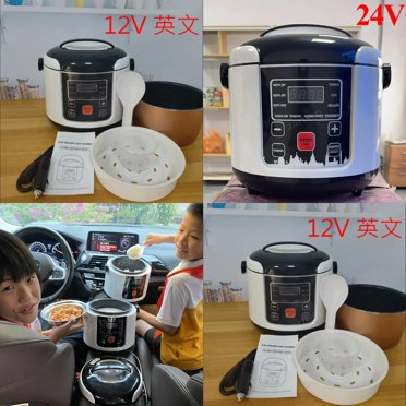 Miumaeov Mini Rice Cooker Steamer 12V for Car Portable Trunk Car Food ...