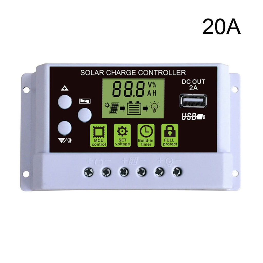 12V/24V Solar Controller 10A/20A/30A Solar Panel Intelligent Regulator ...