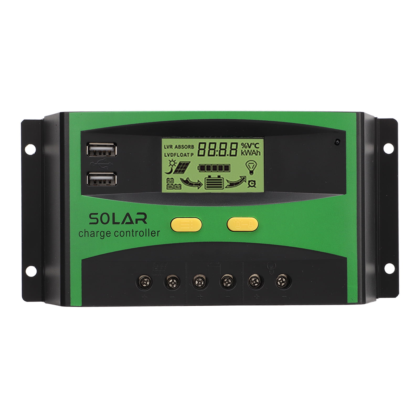 12V 24V Solar Controller LCD Display PV Street Light Charge Controller ...