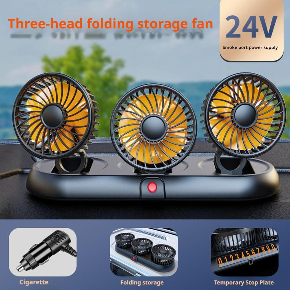 12V 24V TWIN FAN WITH 2 SPEED DUAL CAR VAN TRUCK LORRY HGV BOAT FAN Lot ...