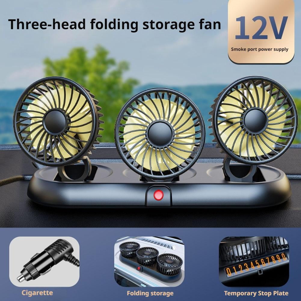 12V 24V TWIN FAN WITH 2 SPEED DUAL CAR VAN TRUCK LORRY HGV BOAT FAN Lot ...