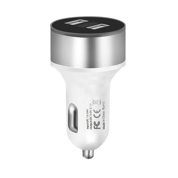 Maxboost Car Charger, 24W 4.8A Dual USB Ports, Black, Universal Vehicle ...