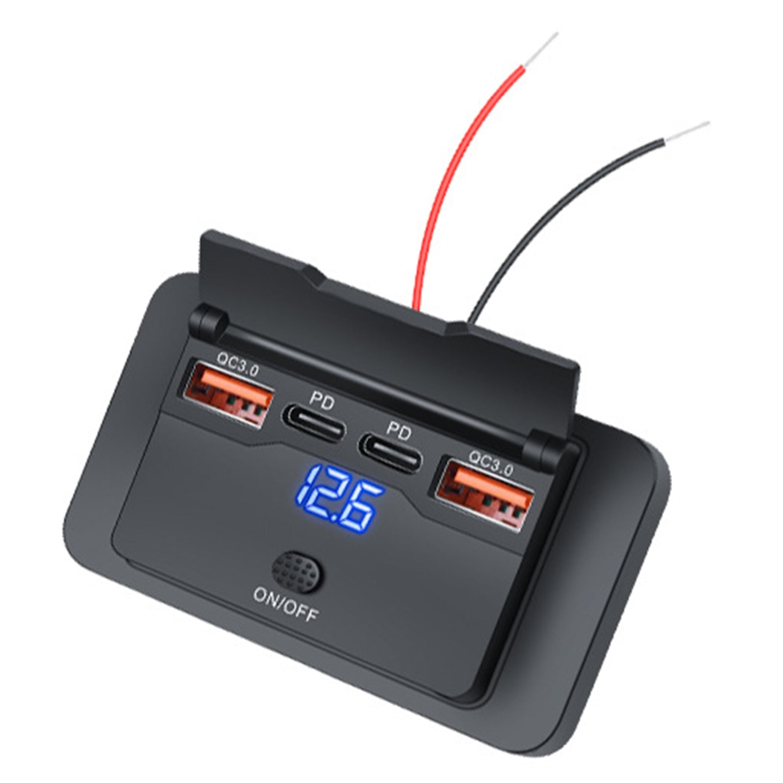 12V/24V USB Outlet Panel Double PD3.0 QC3.0 Quick Charges Single Handed ...