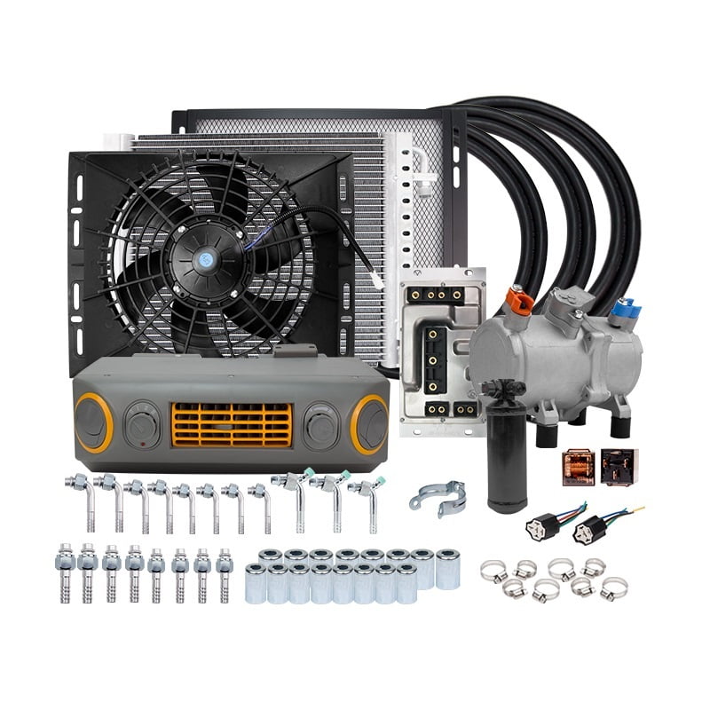 12V 24V Universal AC Electric Air Conditioning ,Compressor Auto For Car ...