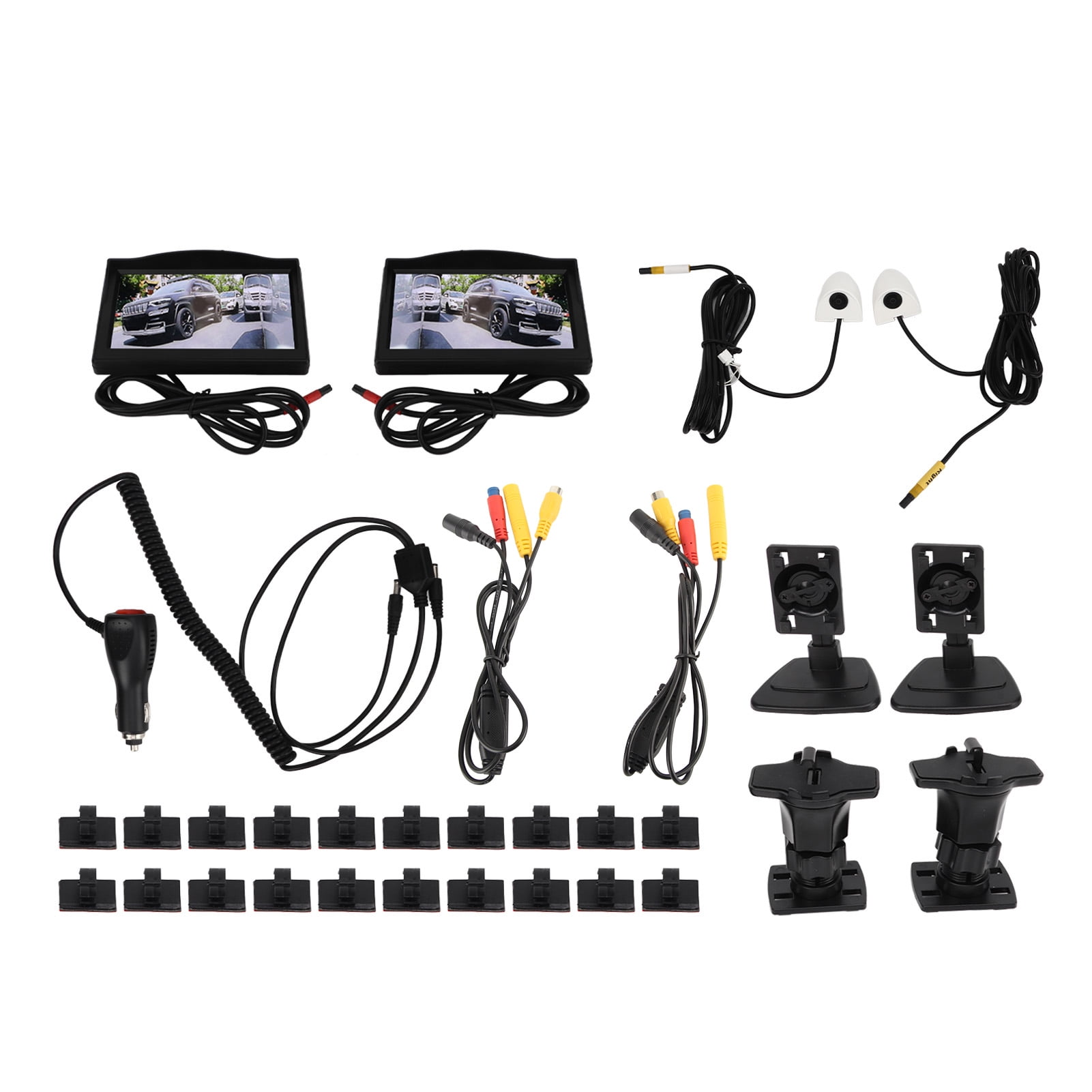 12V-24V Waterproof Side View Camera System Kit with 5in LCD Monitor ...