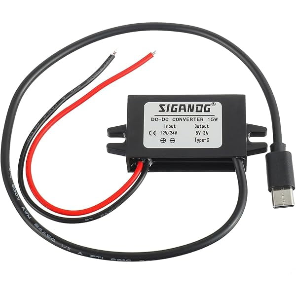 12V/24V to 5V USB Type-C Converter DC-DC Step Down Module Power Adapter ...