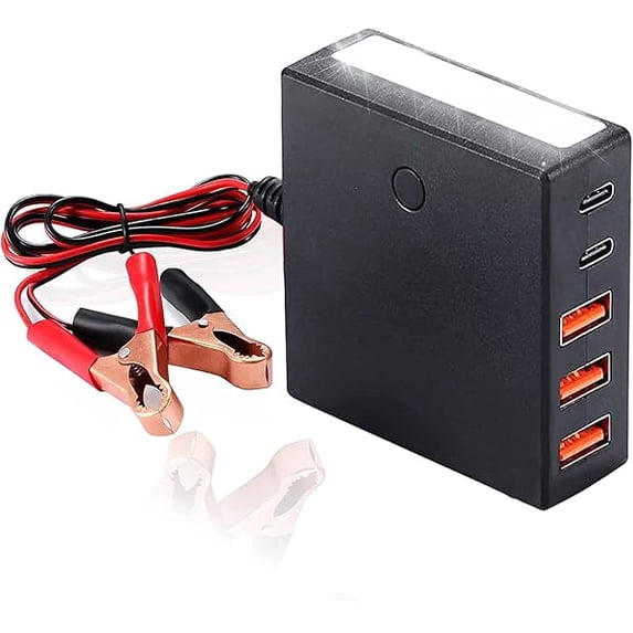 12V 24V to USB USB-C DC Buck Conversion Charger Multi Port Adapter with ...