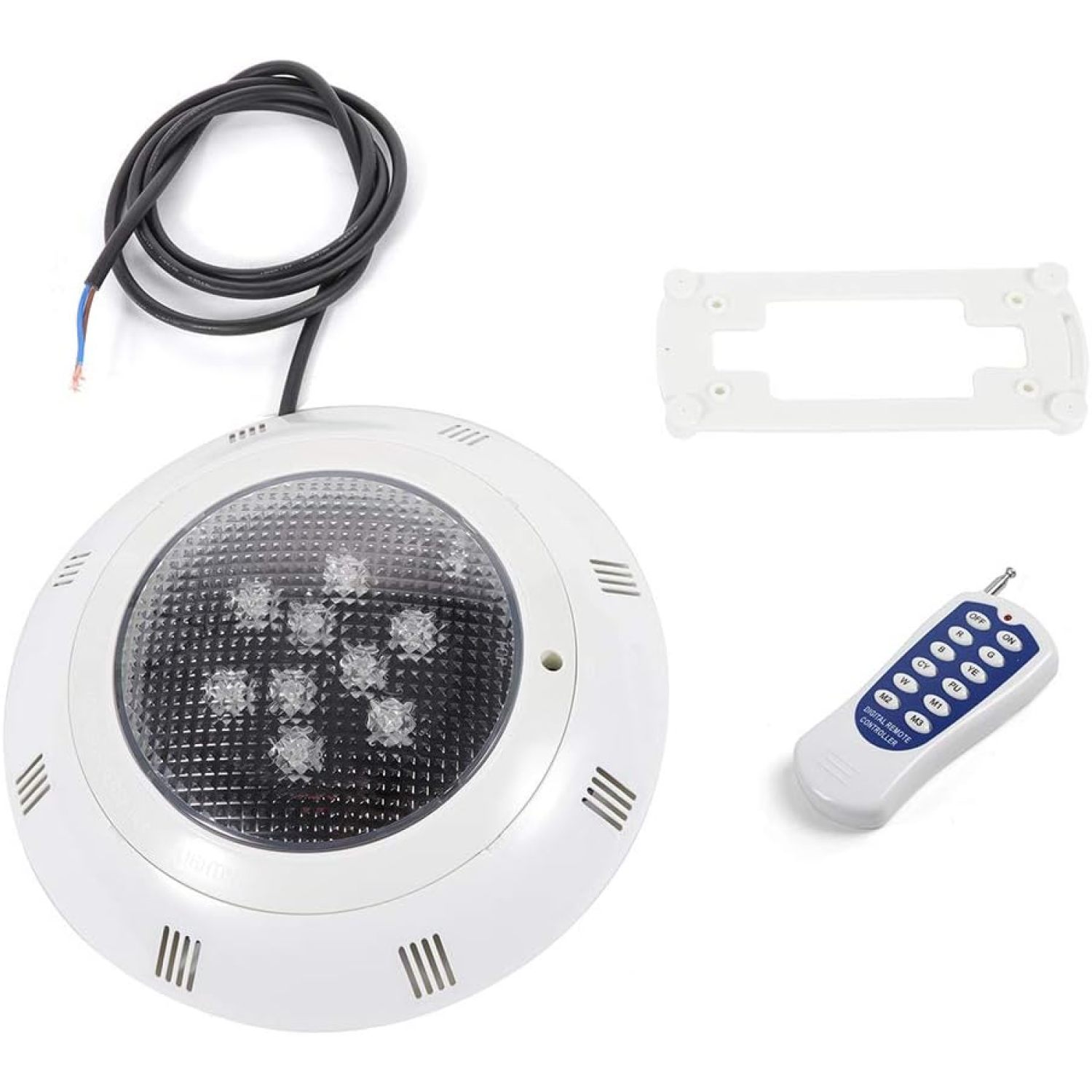 12V 24W RGB Underwater Swimming Pool Light Multi Color Changing LED Swimming Pool Light Remote ...