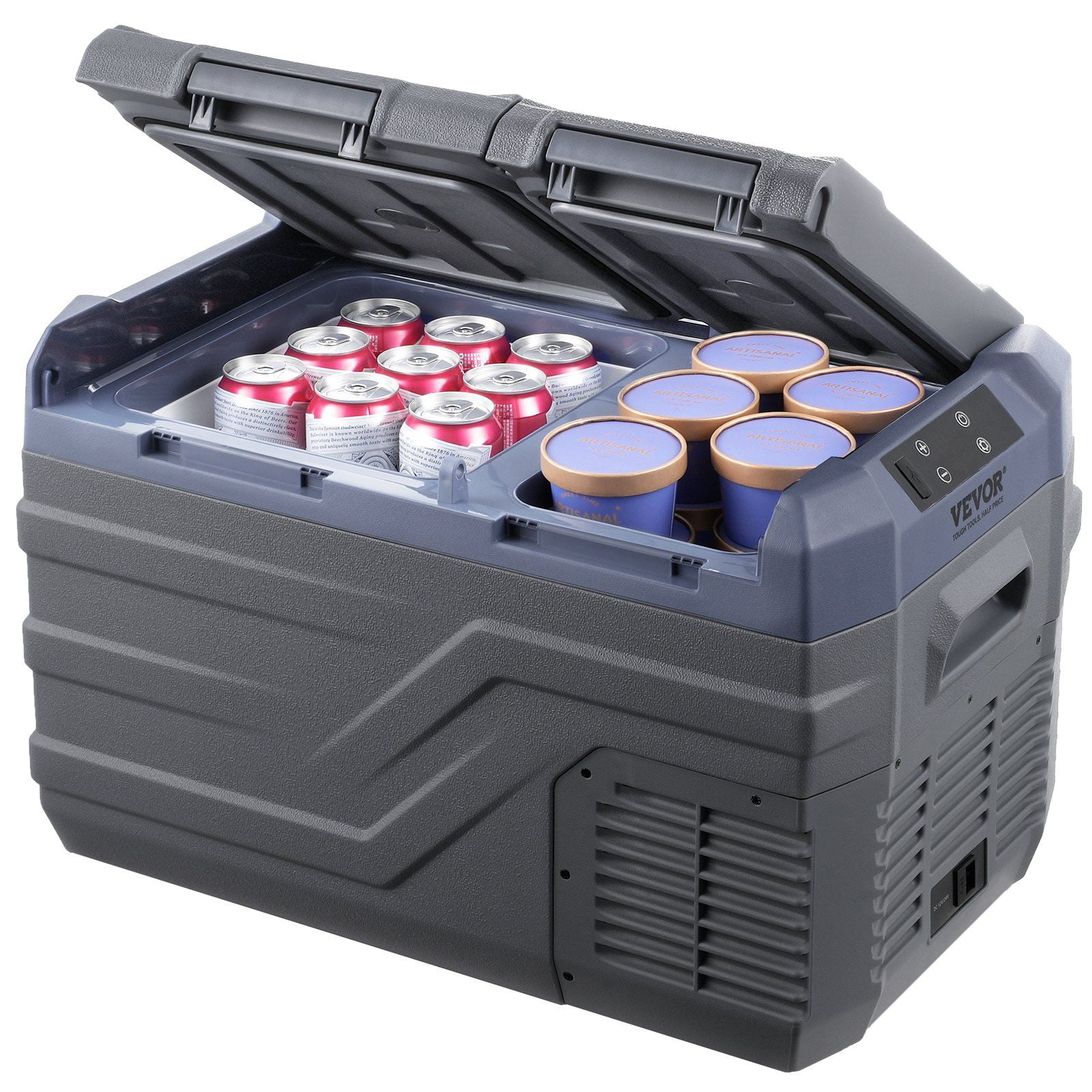 12V 25L Dual Zone Car Refrigerator Freezer Portable Compressor Cooler ...