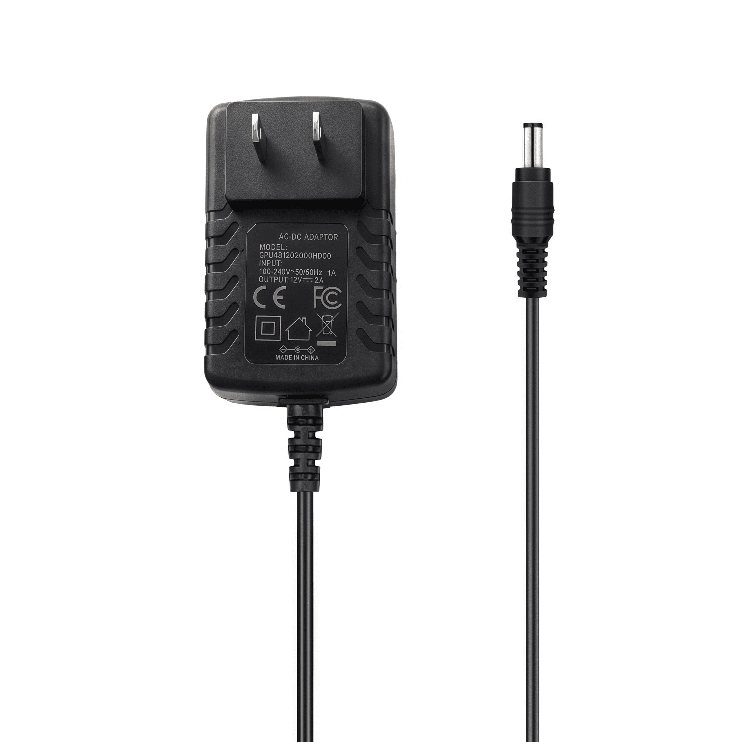 12V 2A 24W Universal AC DC Power Adapter 5.5x2.1mm Center Positive Plug ...
