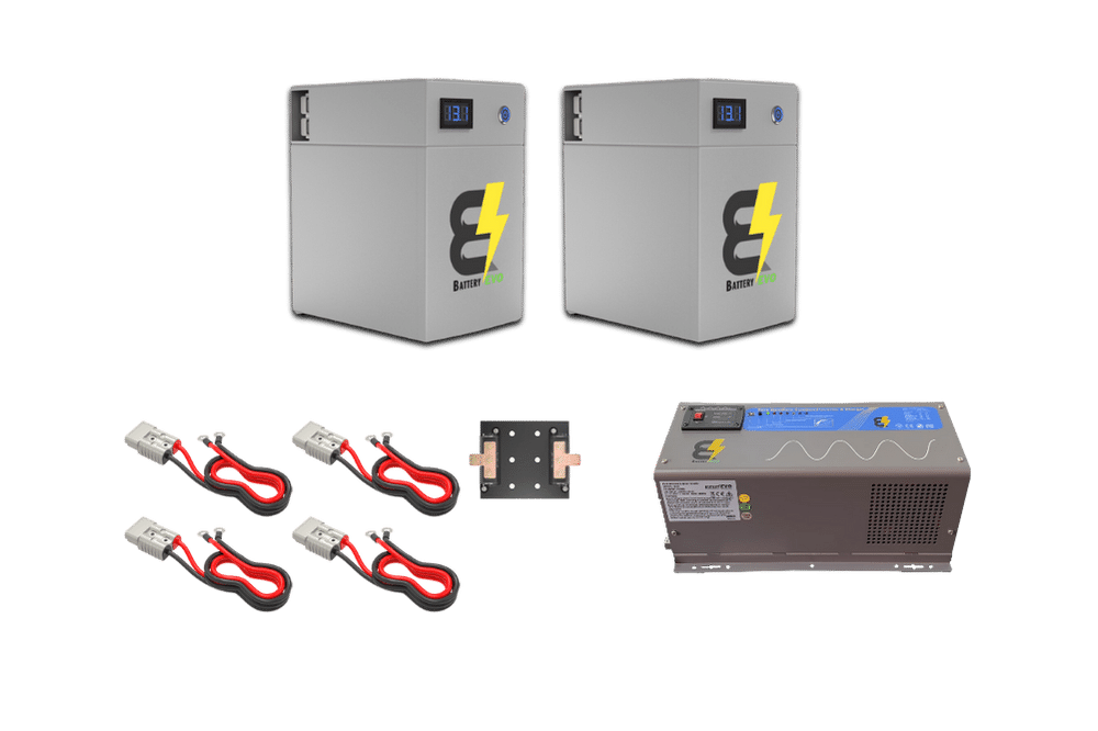 12V 2X OWL105 210Ah 2.7 kWh Battery with 3kW Inverter Kit - Walmart.com