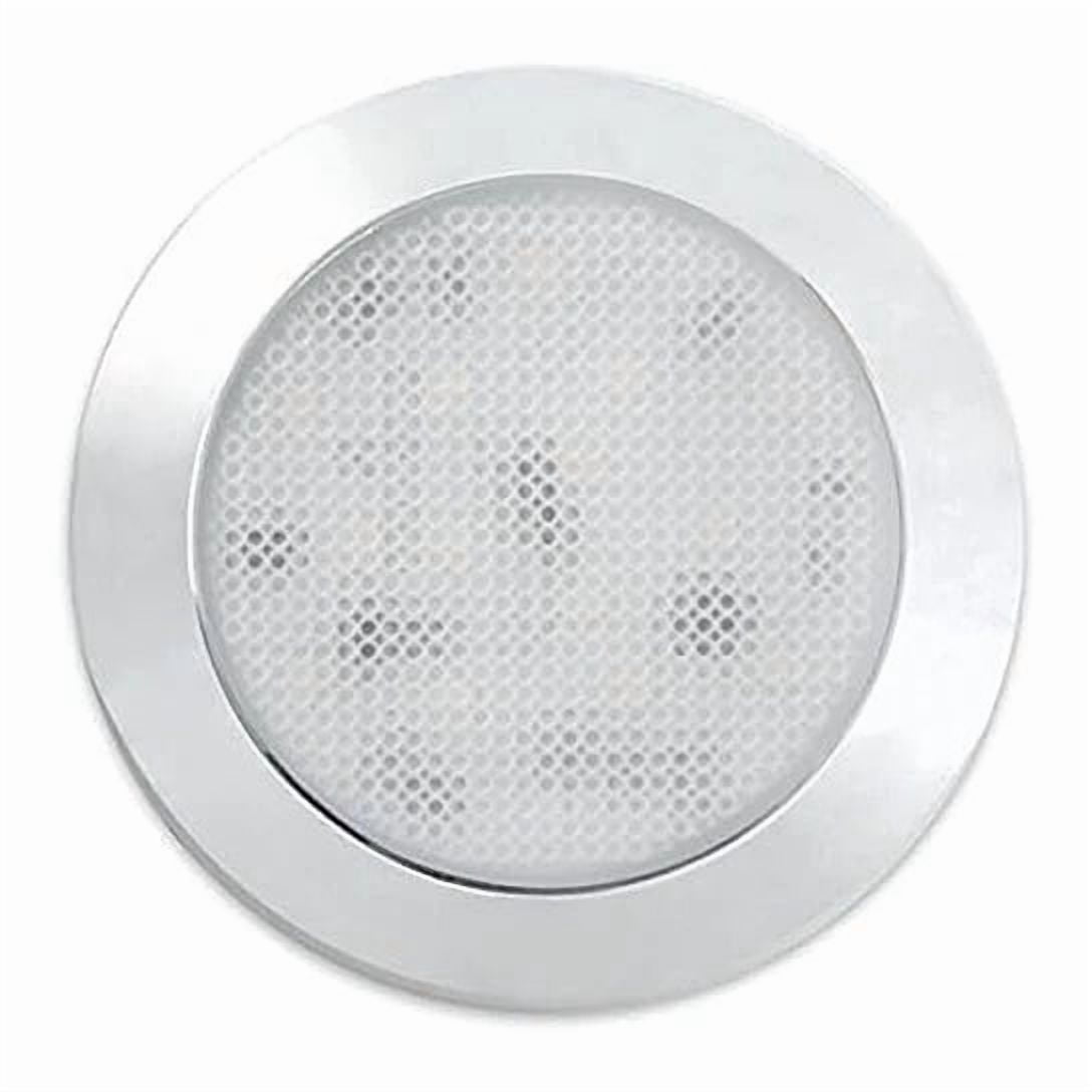 12V 3 Inch LED Dome Light for RV Camper Silver Cool White Energy ...