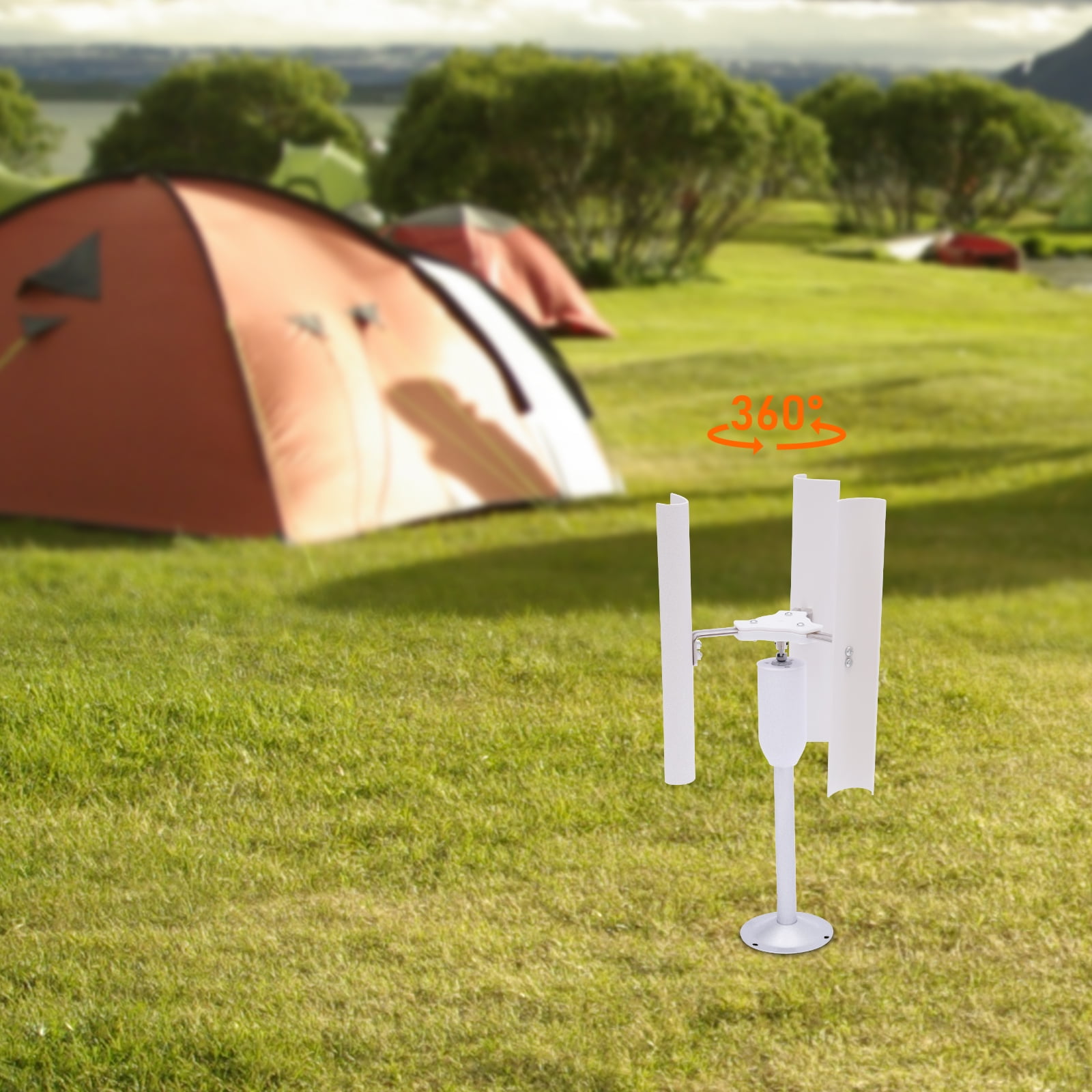 12V 3-Phase Permanent Magnet Vertical Axis Wind Turbine Generator, 30W ...