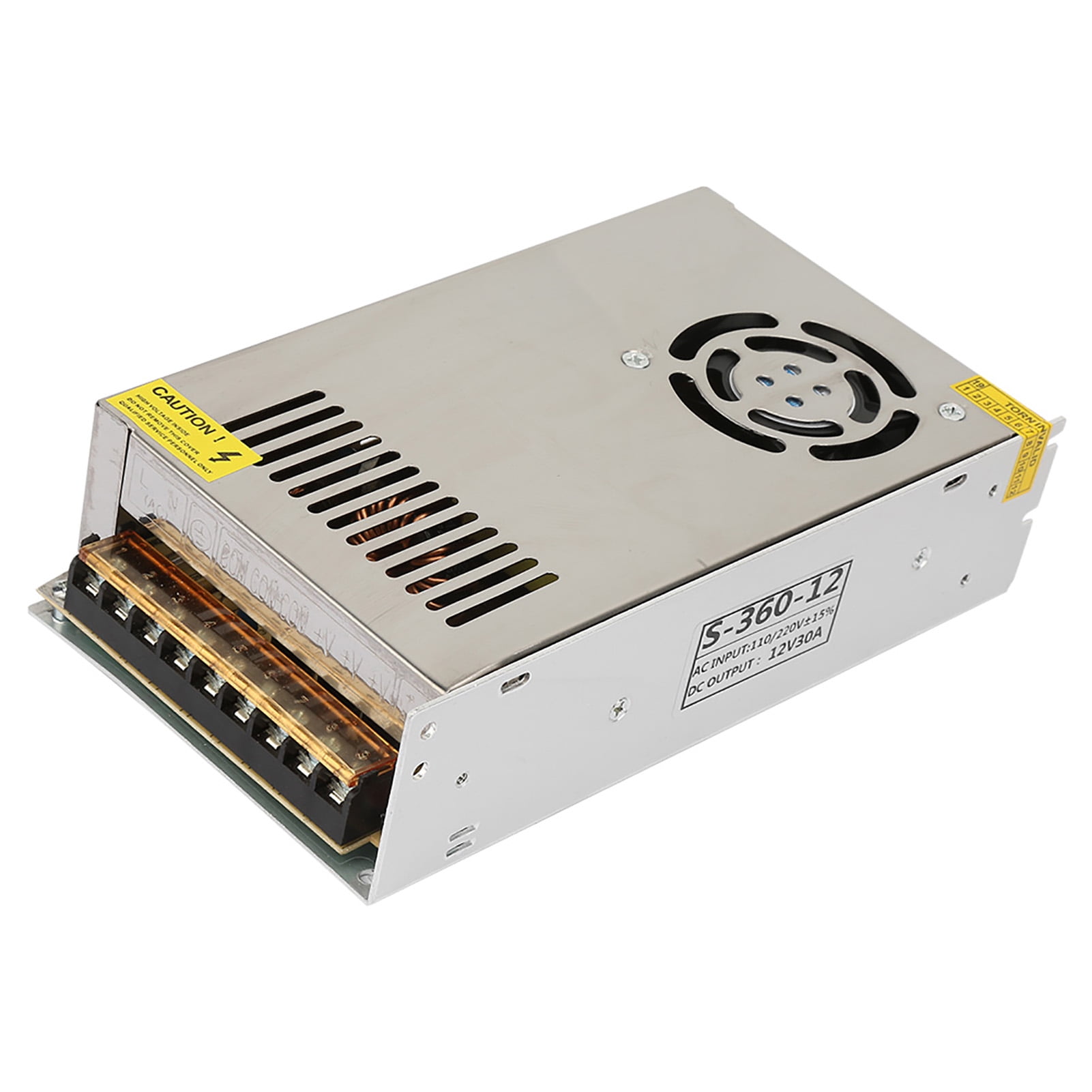 12V 30A DC Power Driver 360W Universal Regulated Switching Converter AC ...