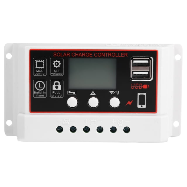 12V 30A Solar Charge Battery Solar Cell Panel Controller Digital ...