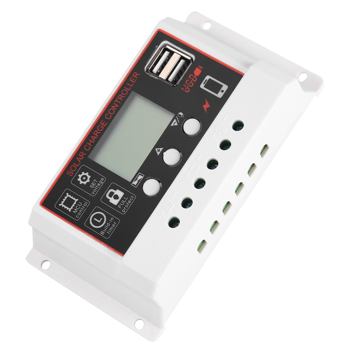 12V 30A Solar Charge Battery Solar Cell Panel Controller Digital ...