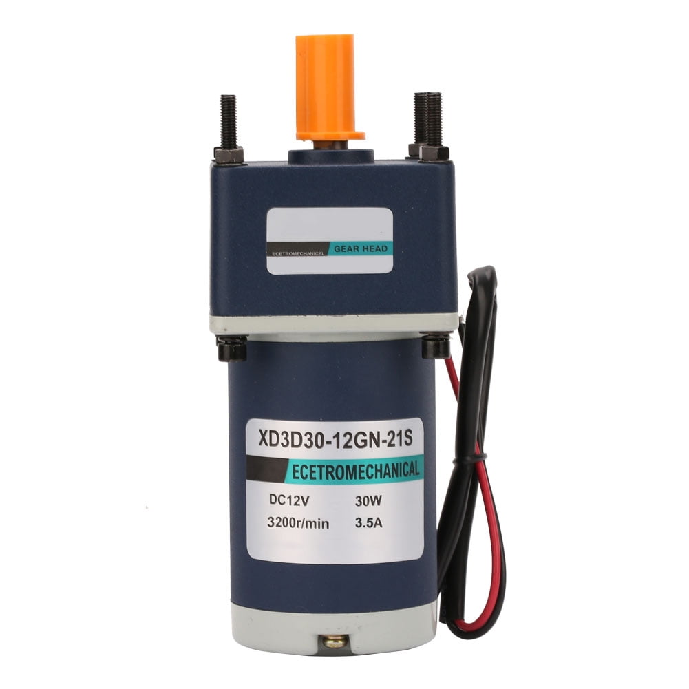 12V/30W Electric Permanent Magnet DC Gear Motor 3000/3200RPM Reduction ...