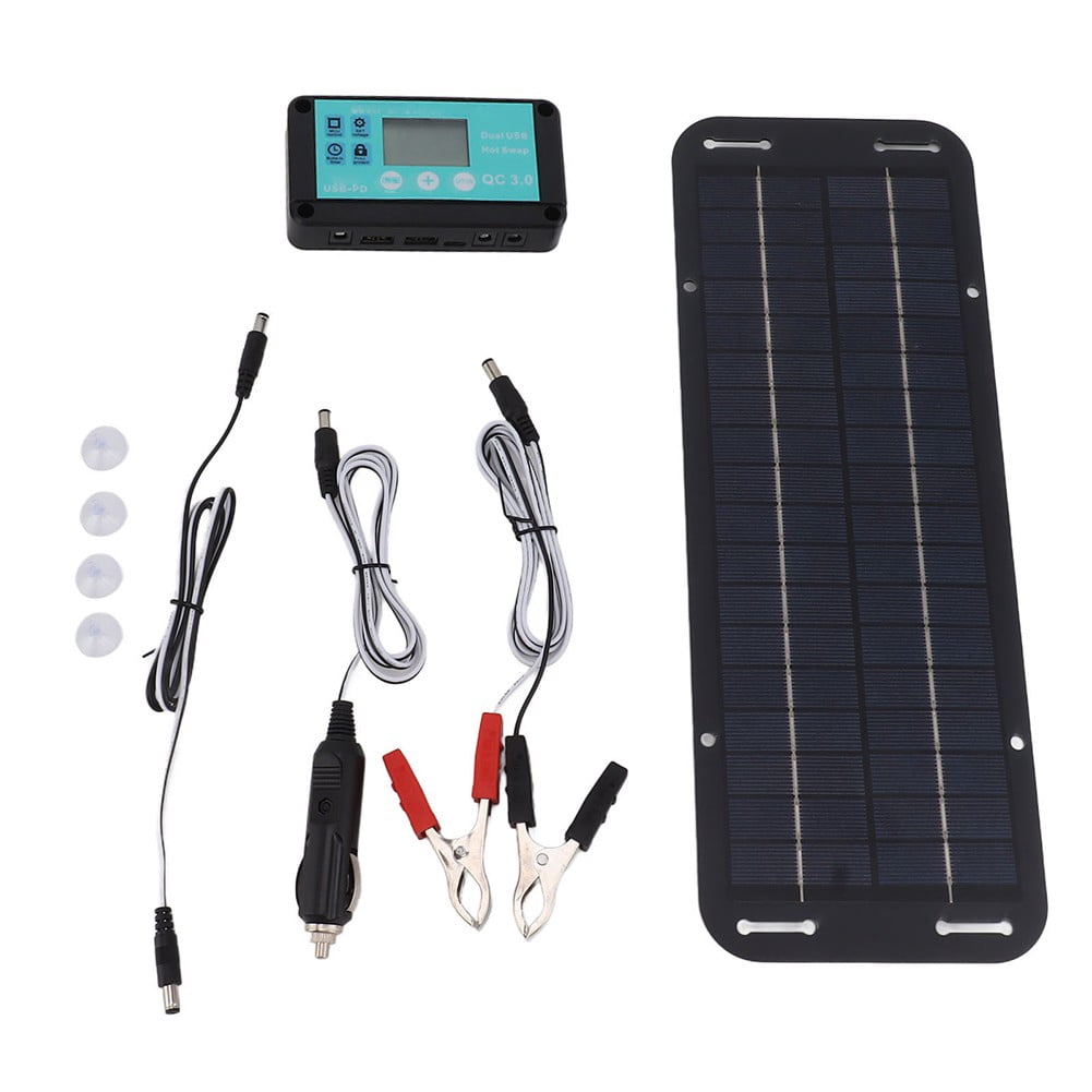 12V 30W Solar Panel Kit Ip65 Waterproof Portable Solar Trickle Charger ...