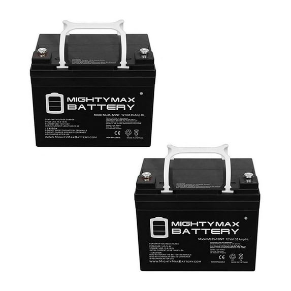 12V 35AH INT Battery Replaces Invacare Power Tiger Rabbit - 2 Pack ...