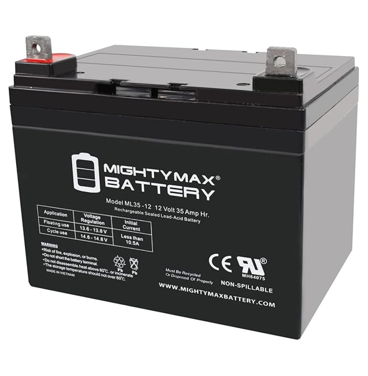 12V 35Ah SLA Battery Replacement - Deep Cycle Sealed Lead Acid Battery ...