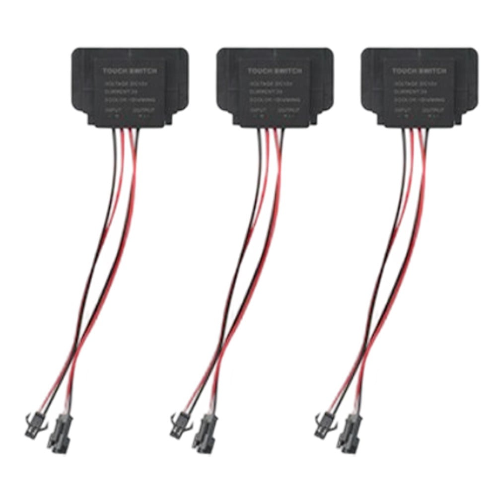 12V 3A On/Off Single/three Color Smart led mirror touch sensor switch ...