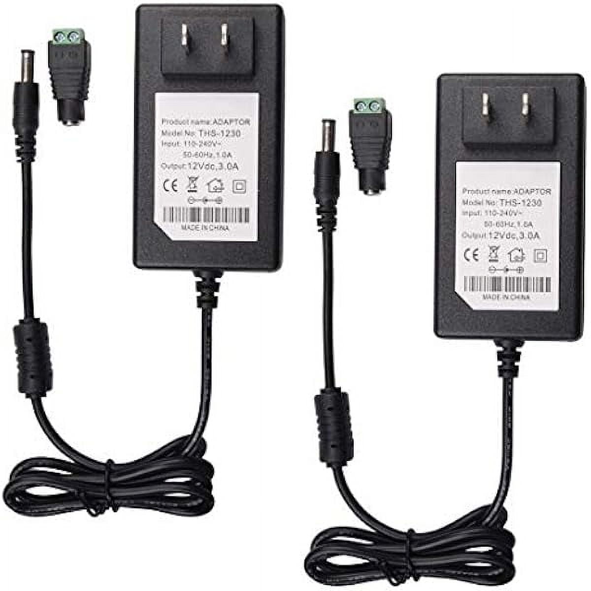 12V 3A Power Supply Adapter AC/DC Converter 110V 240V to 12V ...