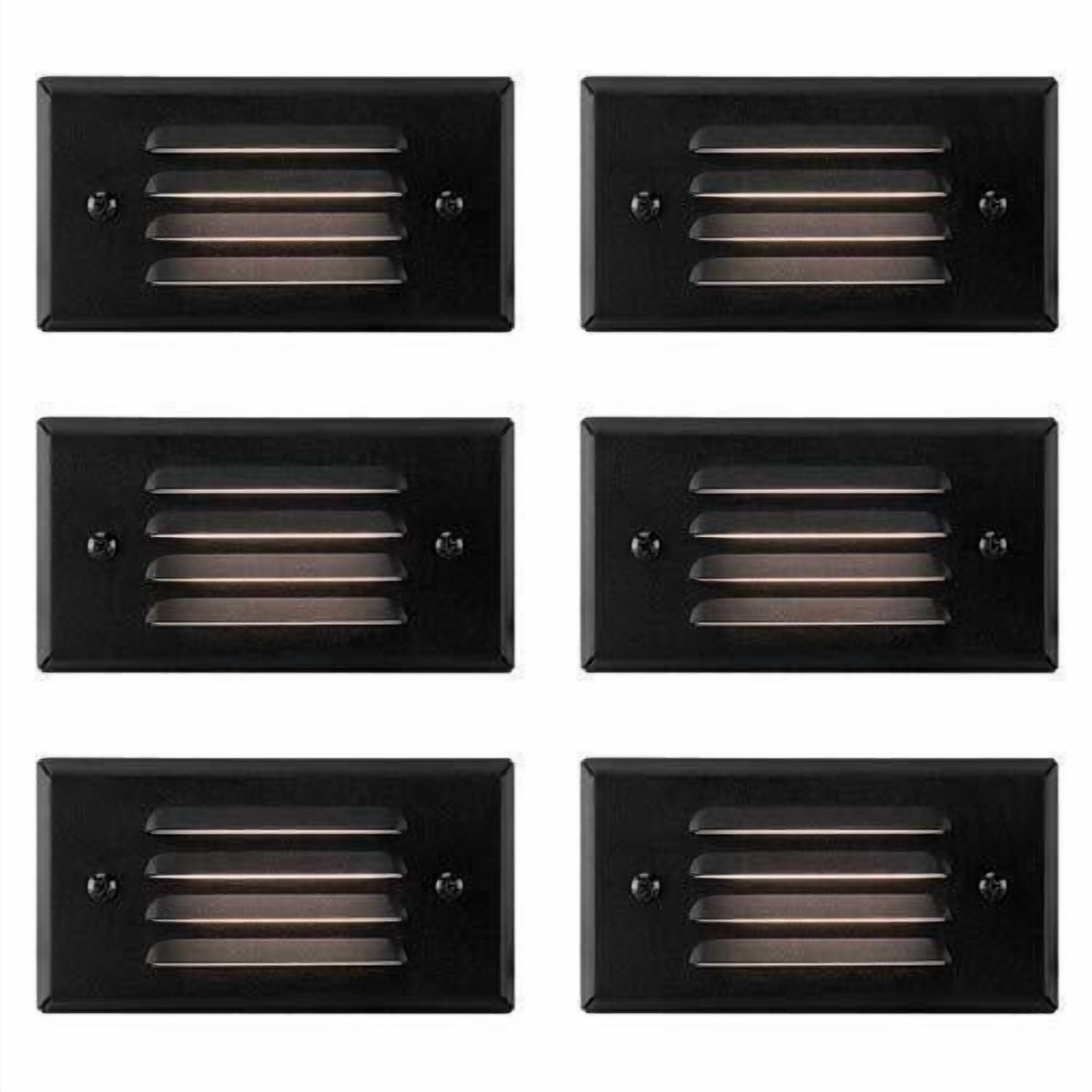 12V 3W Surface Mount Low Voltage LED Step Light with Horizontal Louver ...