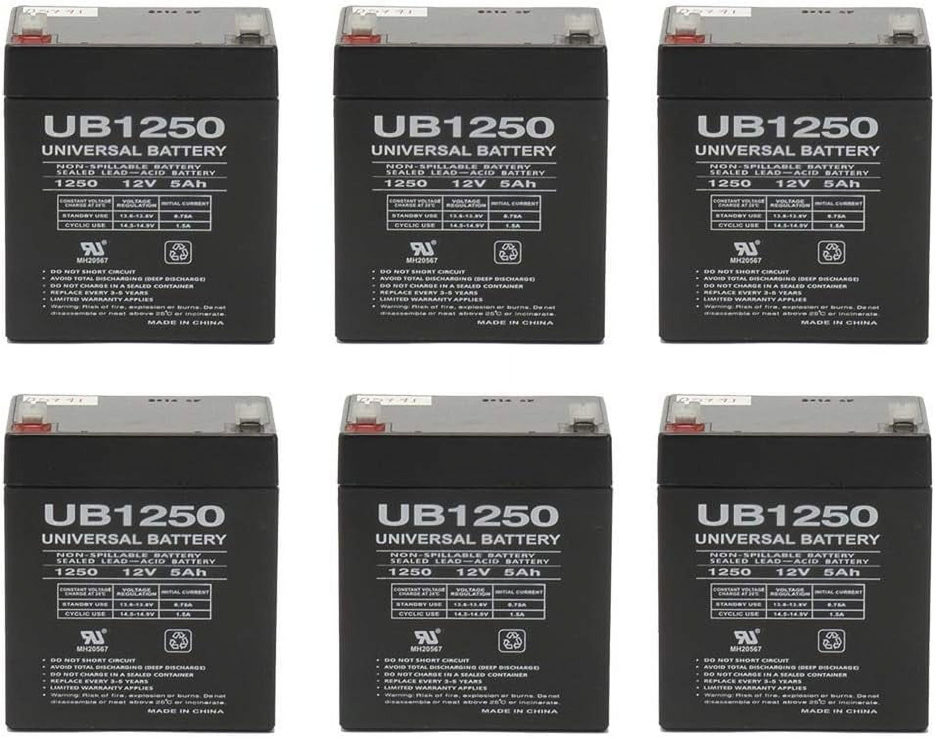 12V 4.5AH SLA Battery Replaces nph5-12 hr1221wf2 wp5-12 23-289b bp4-12 ...