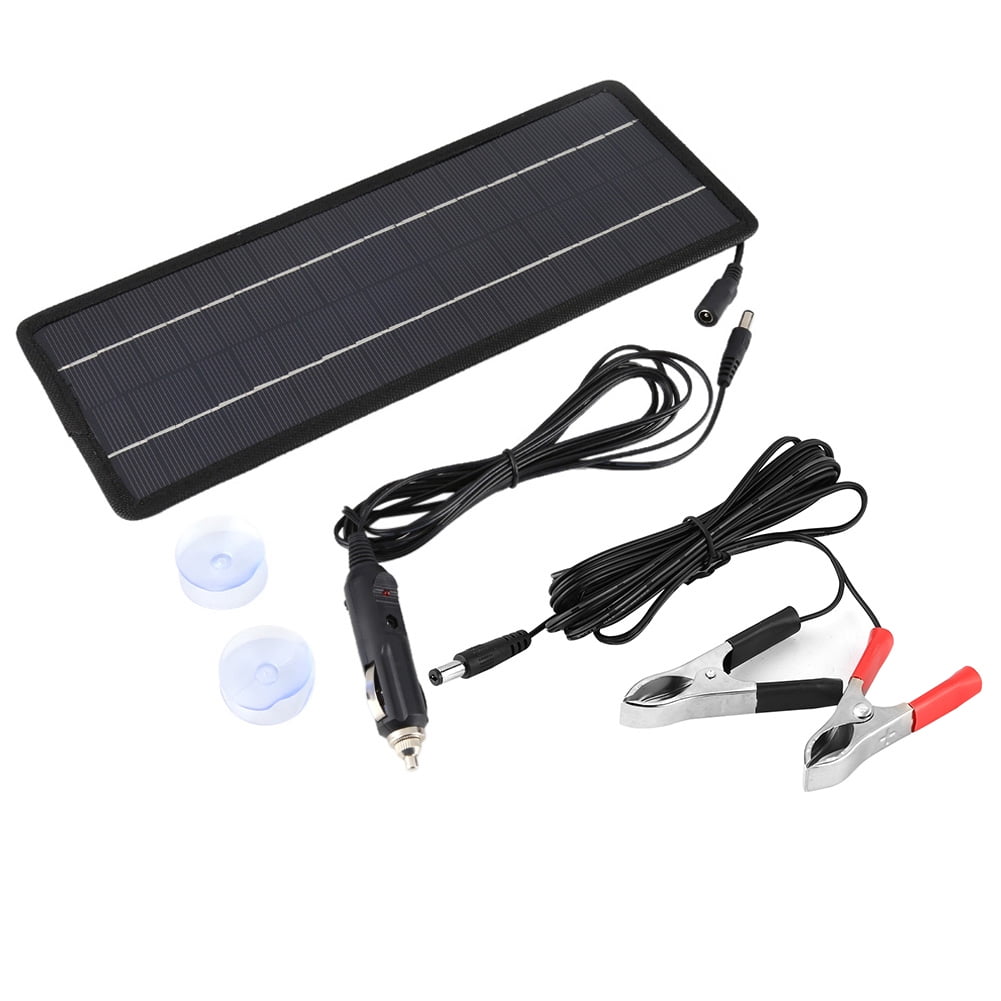 12V 4.5W Portable Solar Panel Battery Trickle Charger For Car Truck ...