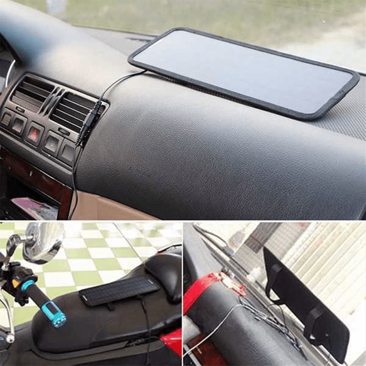 12V 4.5W Portable Solar Panel Power Car Universal Boat Battery Charger ...