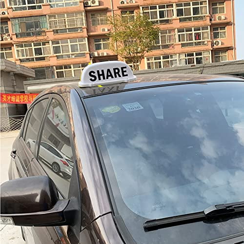 12V 4 Colors Waterproof Car Roof Top Taxi LED Light Cab Topper Deliver ...