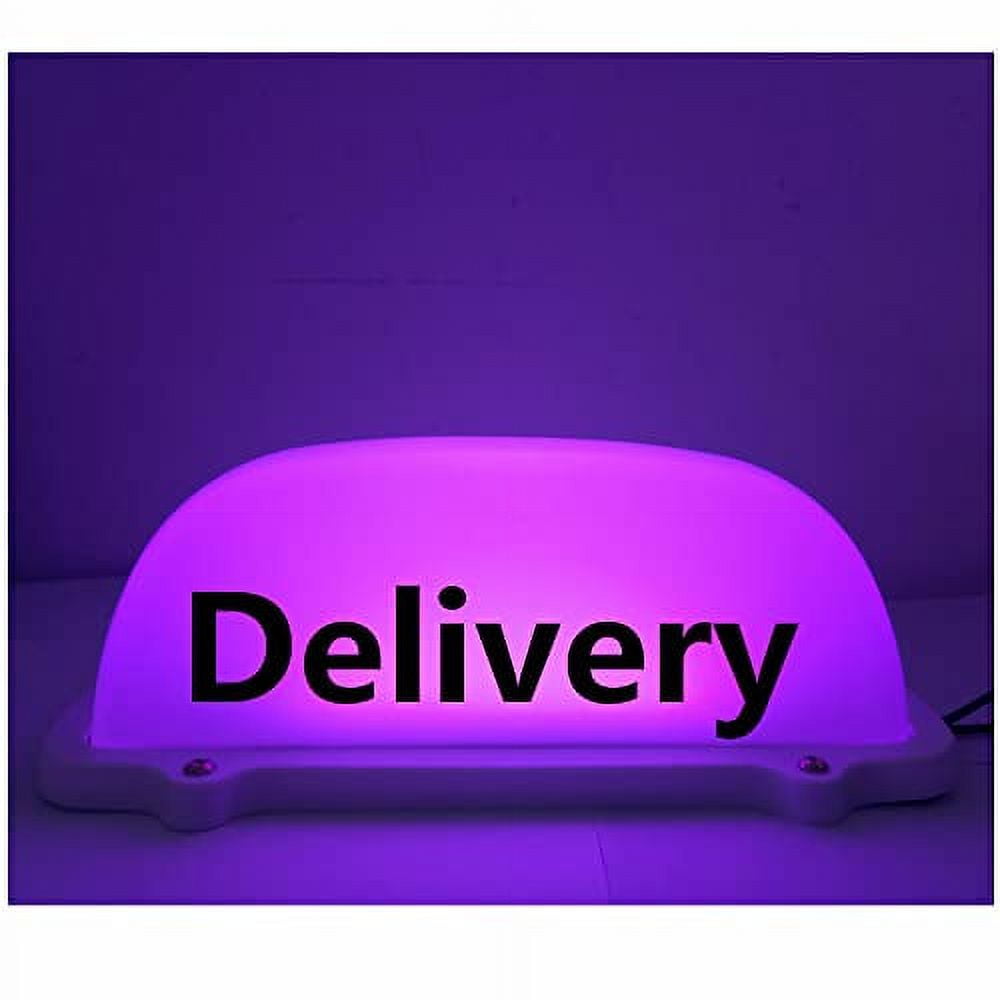 12V 4 Colors Waterproof Car Roof Top Taxi LED Light Cab Topper Delivery ...