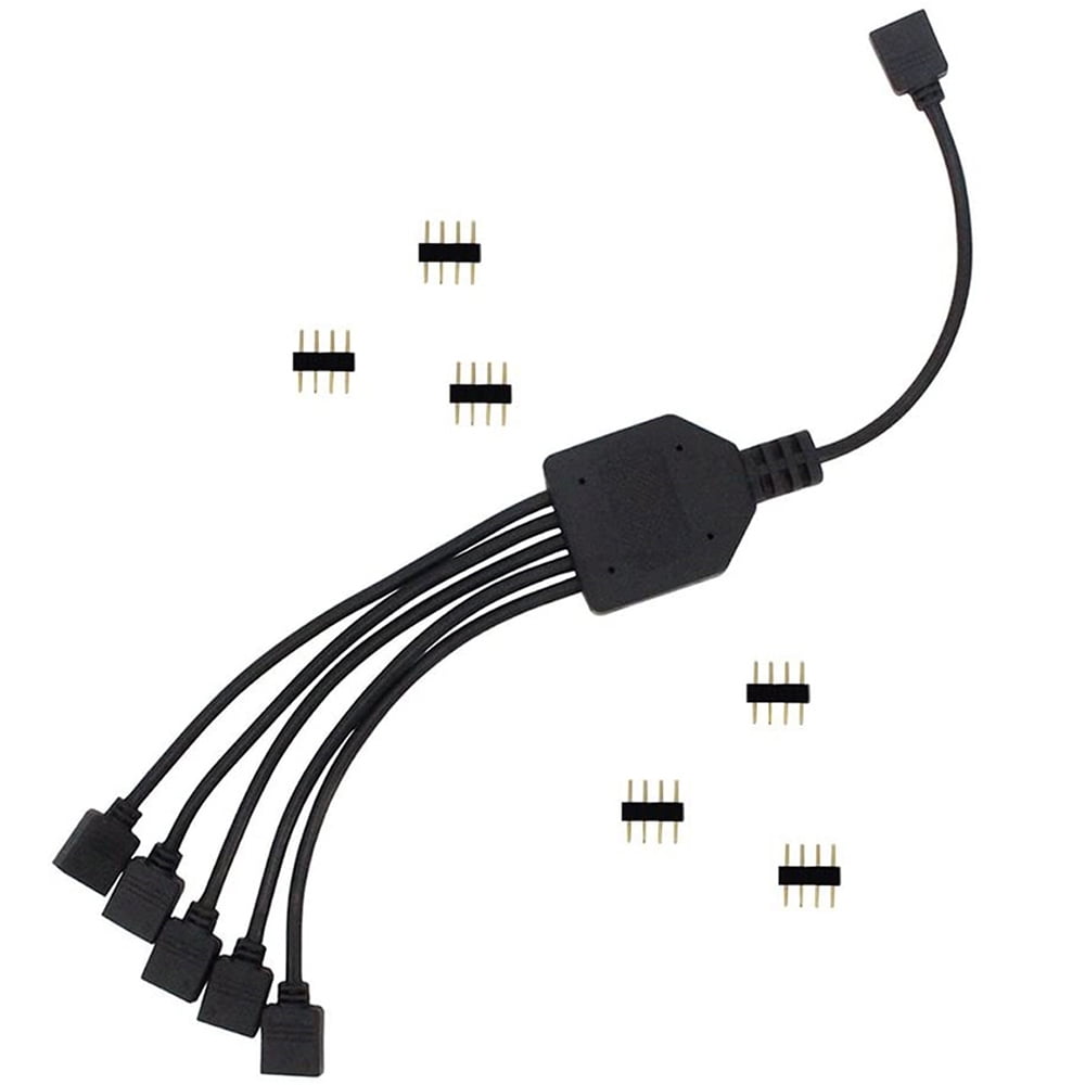 12V 4 PIN RGB Splitter Cable LED Strip Connector 4pin Male Female ...