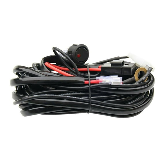 12V 40A Fog Light Wiring Harness Relay Kit 2 Plugs ON/OFF Toggle Switch ...