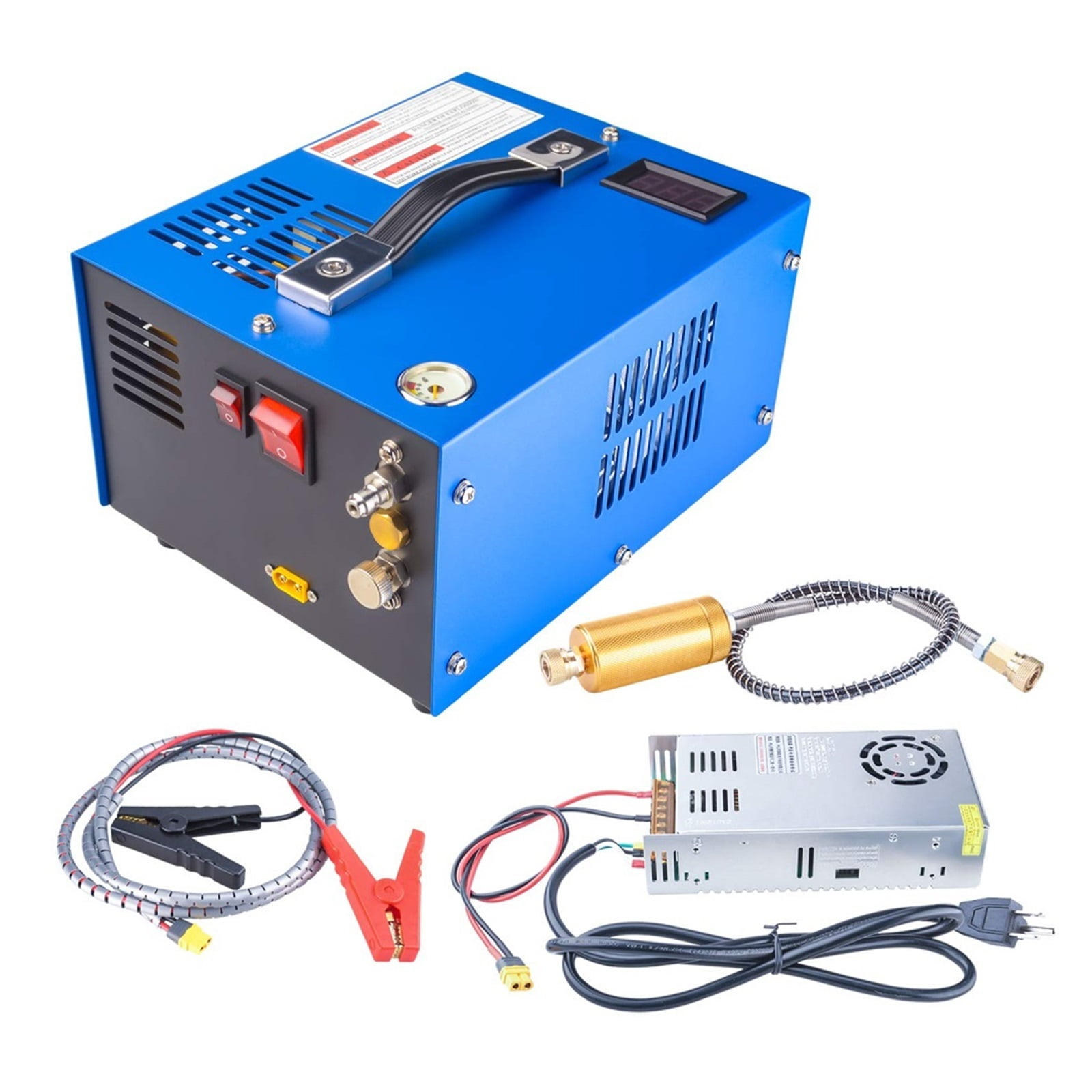 12V 4500psi 300bar 30mpa PCP Air Automobile Compressor Mini PCP Pump ...