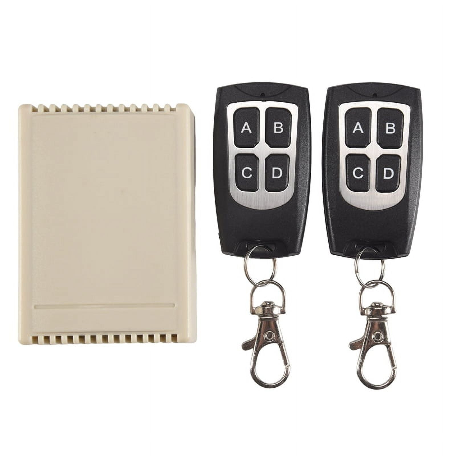 12V 4CH Channel 433Mhz Wireless Remote Control Switch Integrated Circuit With 2 Transmitter DIY ...