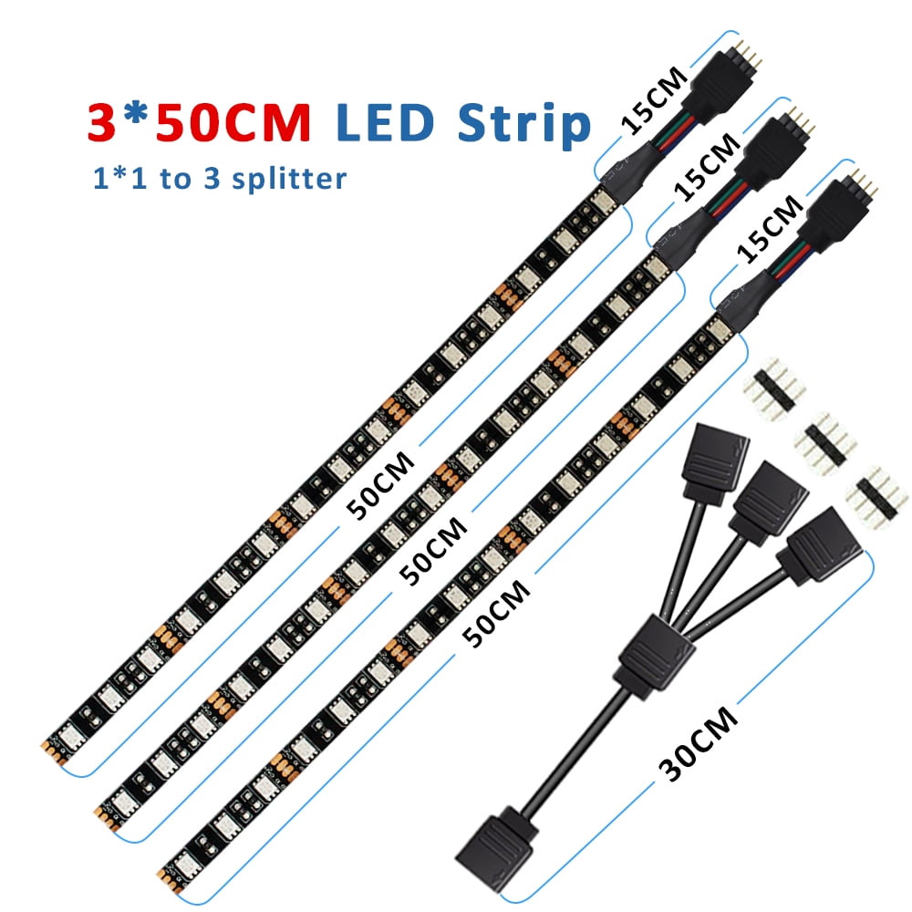 12V 4Pin RGB LED Strip Light IP30 IP65 5050 ARGB Aura Sync Motherboard ...