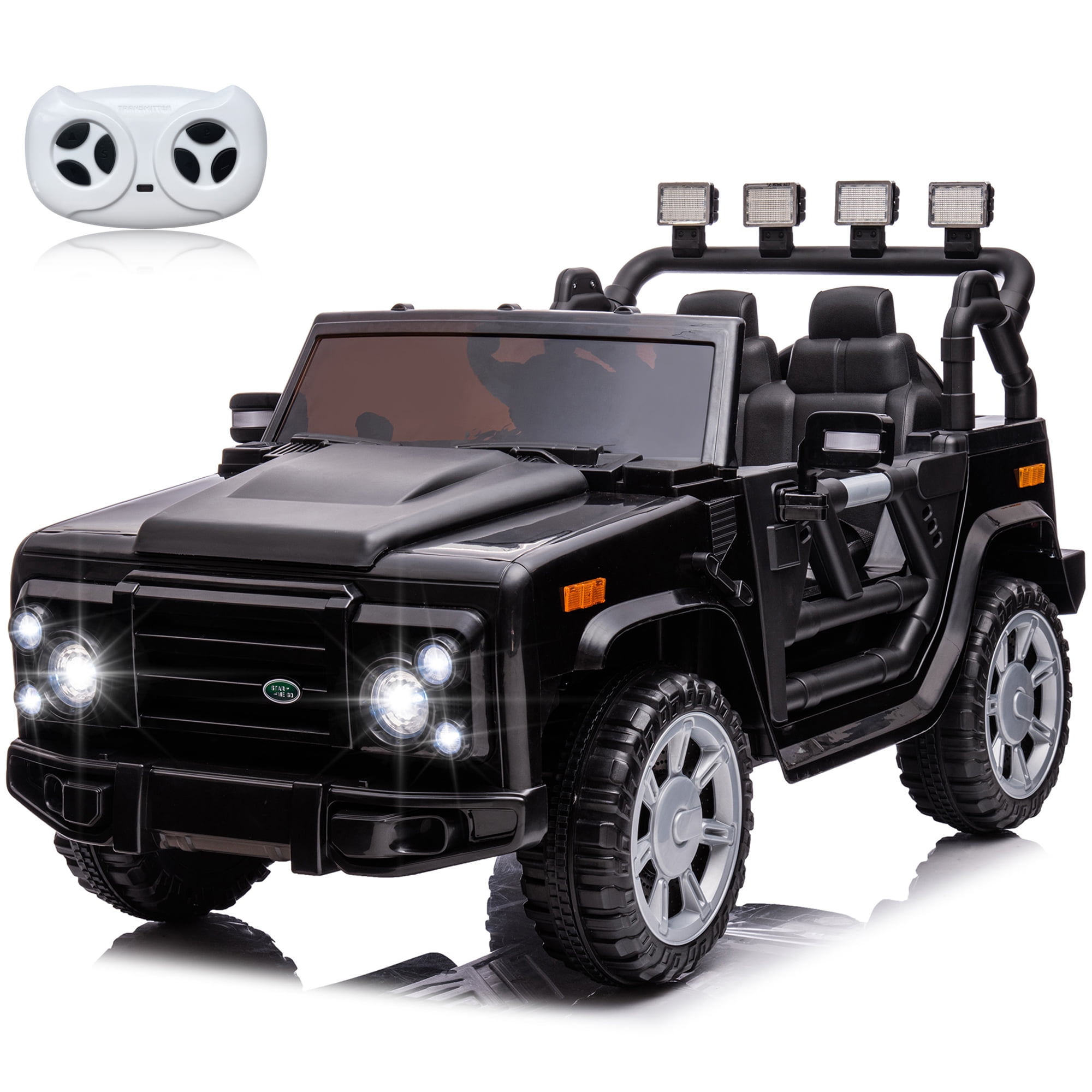 12V 4WD Ride on Cars with Remote Control Ride on Toy for Boys and Girls ...