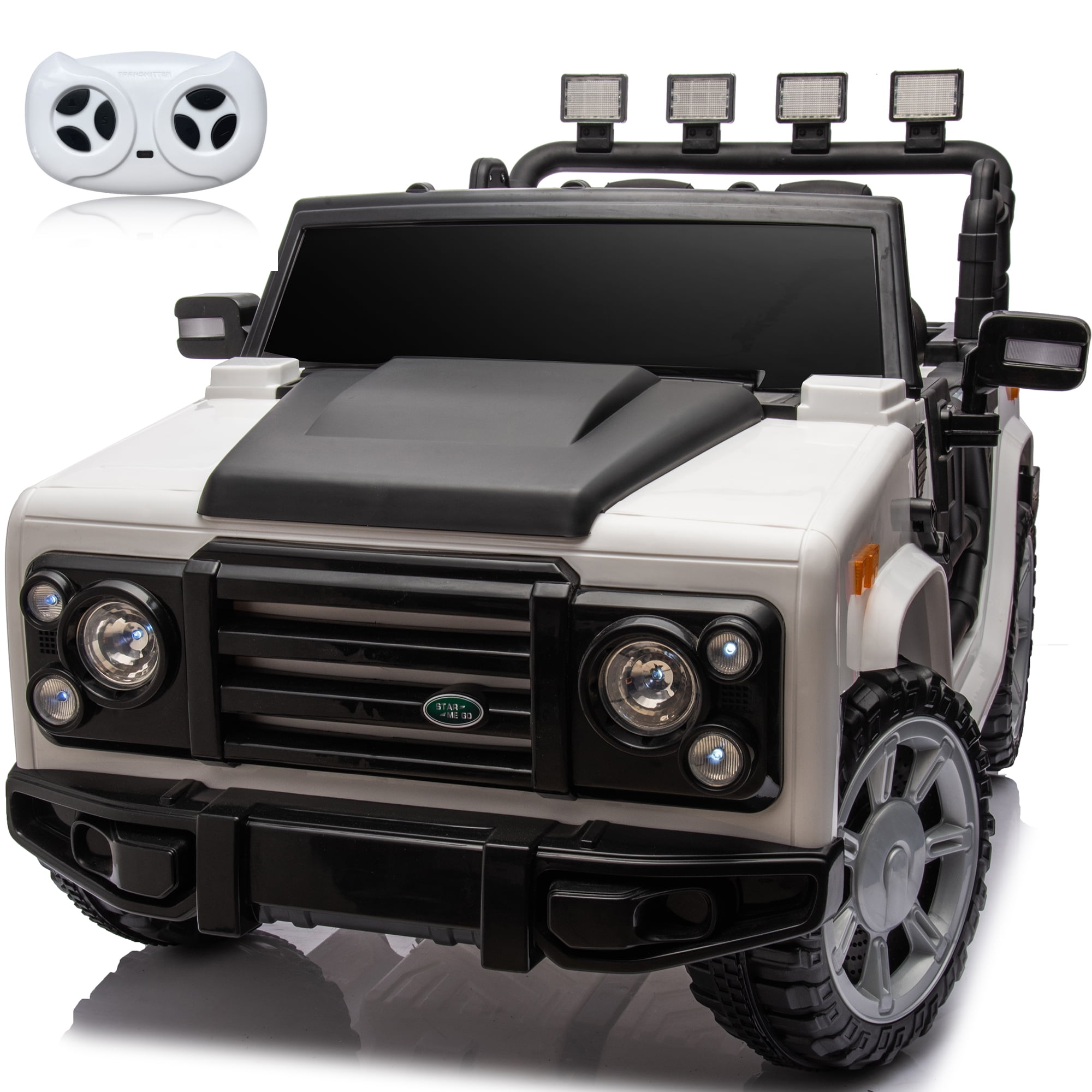 12V 4WD Ride on Cars with Remote Control Ride on Toy for Boys and Girls ...