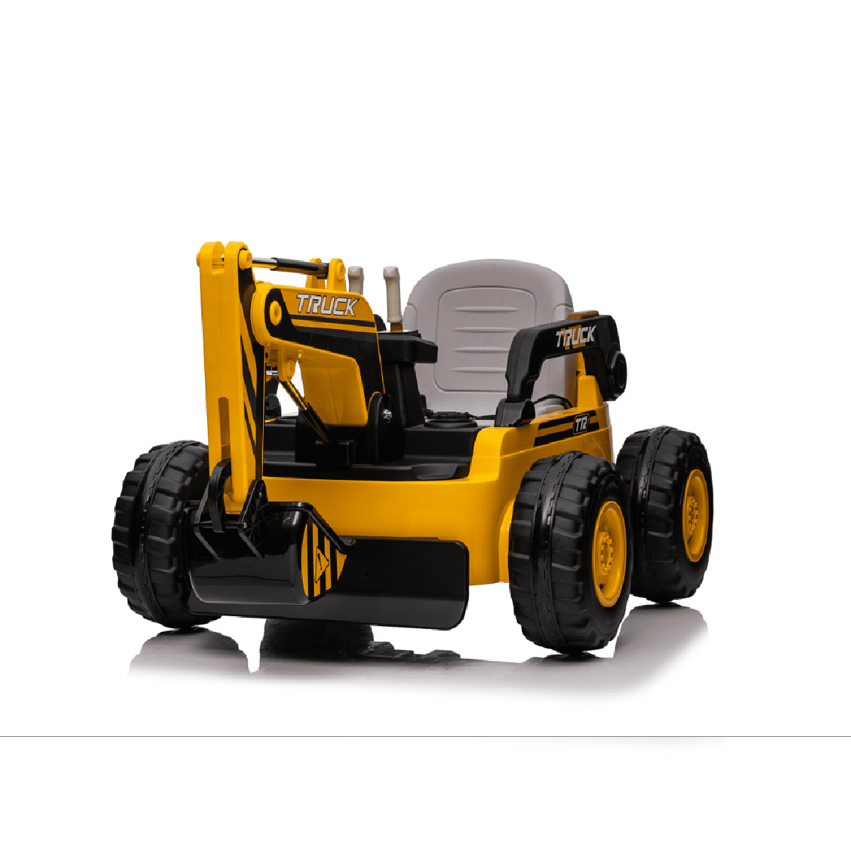 12V 4x75W Kids Ride-On Electric Excavator Digger with Remote Control ...