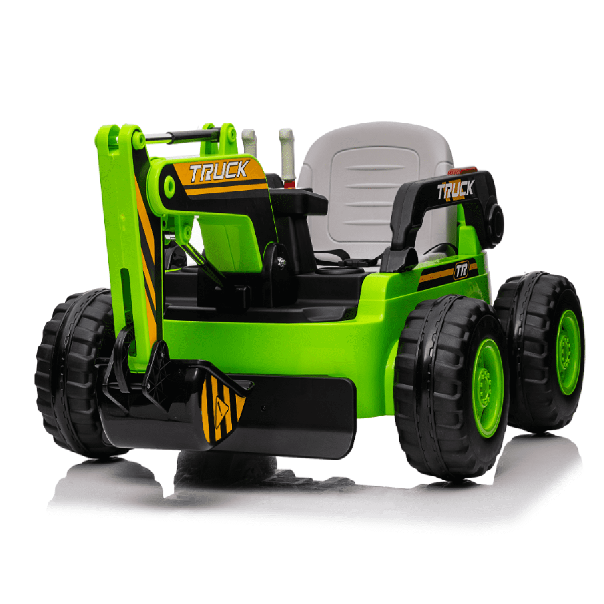 12V 4x75W Kids Ride-On Electric Excavator Digger with Remote Control ...