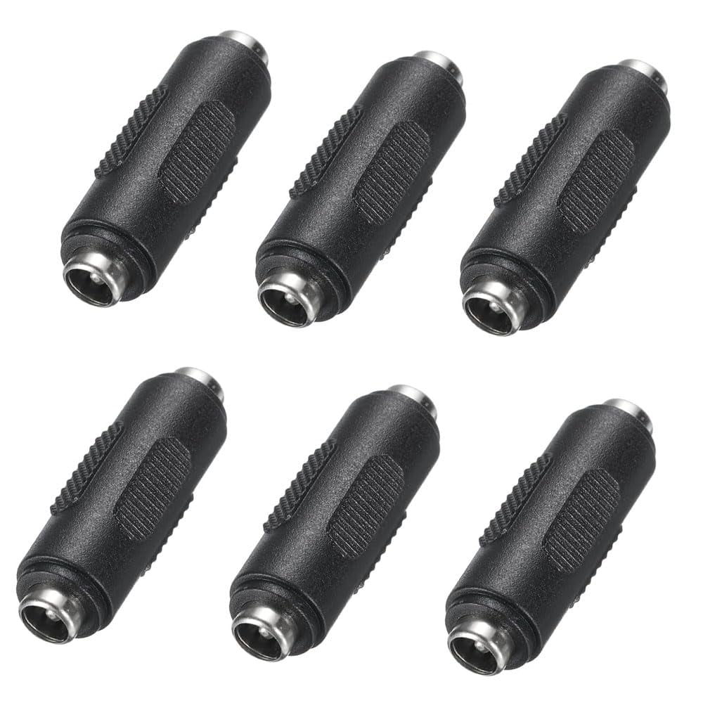 12V 5.5mm x 2.1mm DC Power Connector Adapter, 12/24V Female to Female ...