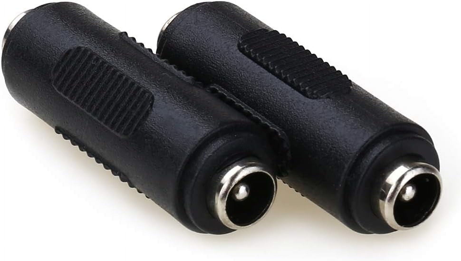 12V 5.5mm x 2.1mm DC Power Connector Adapter, 12/24V Female to Female ...