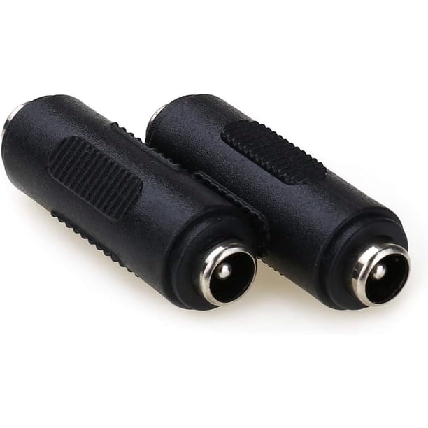 12V 5.5mm x 2.1mm DC Power Connector Adapter, 12/24V Female to Female ...
