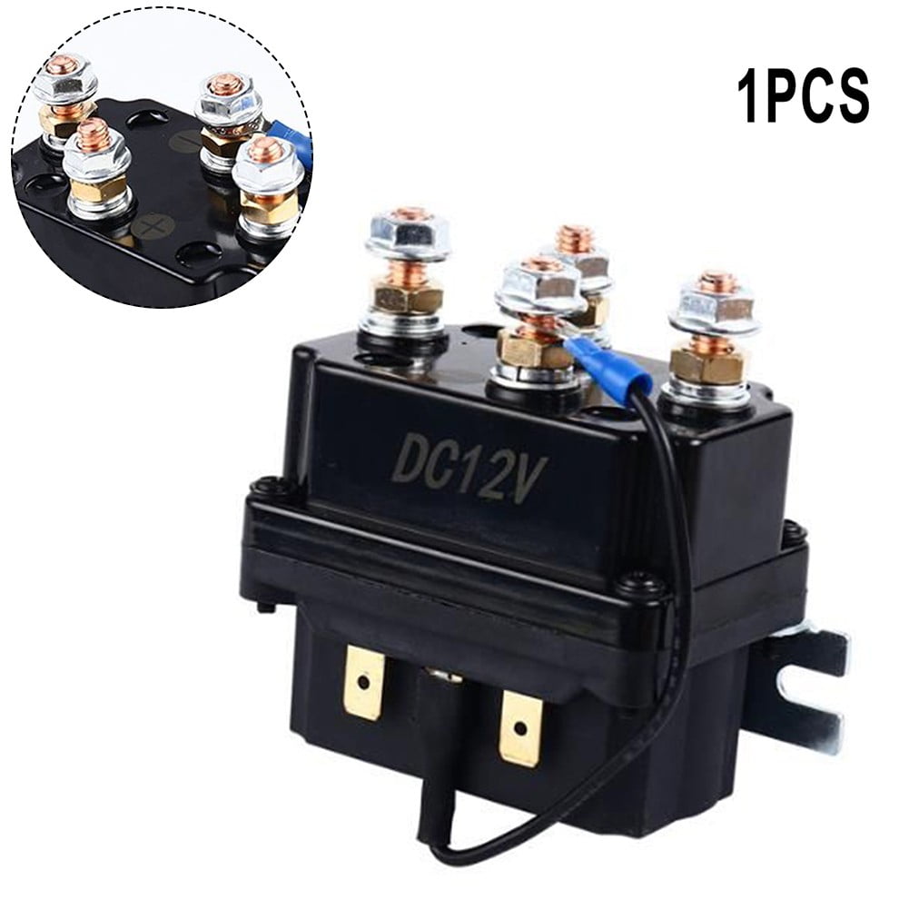 12V 500A Contactor Winch Control Electromagnetic Relay With Relay Cable ...
