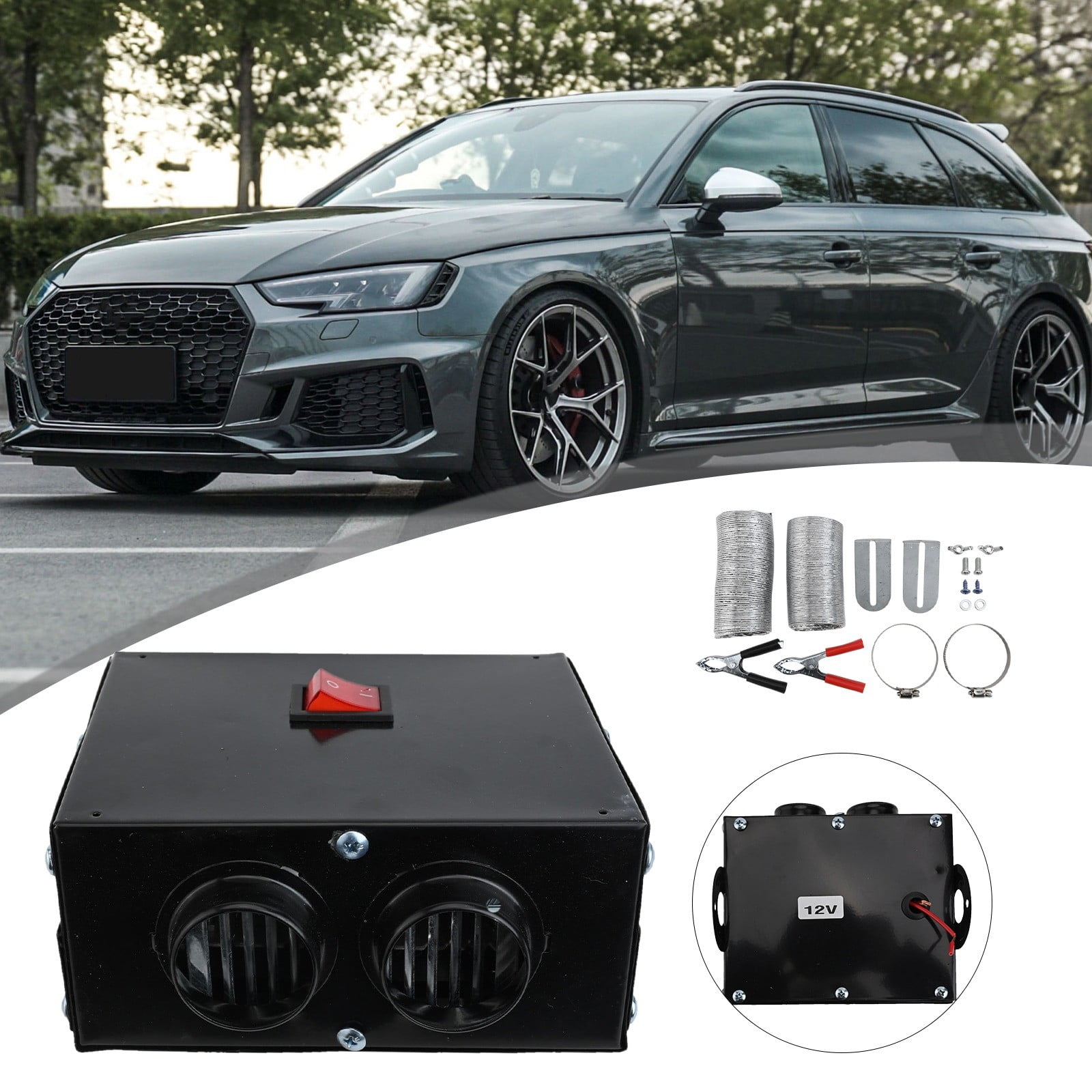 12V/500W Car Heater Defogger Kit For Winter Automobile Windscreen Car ...