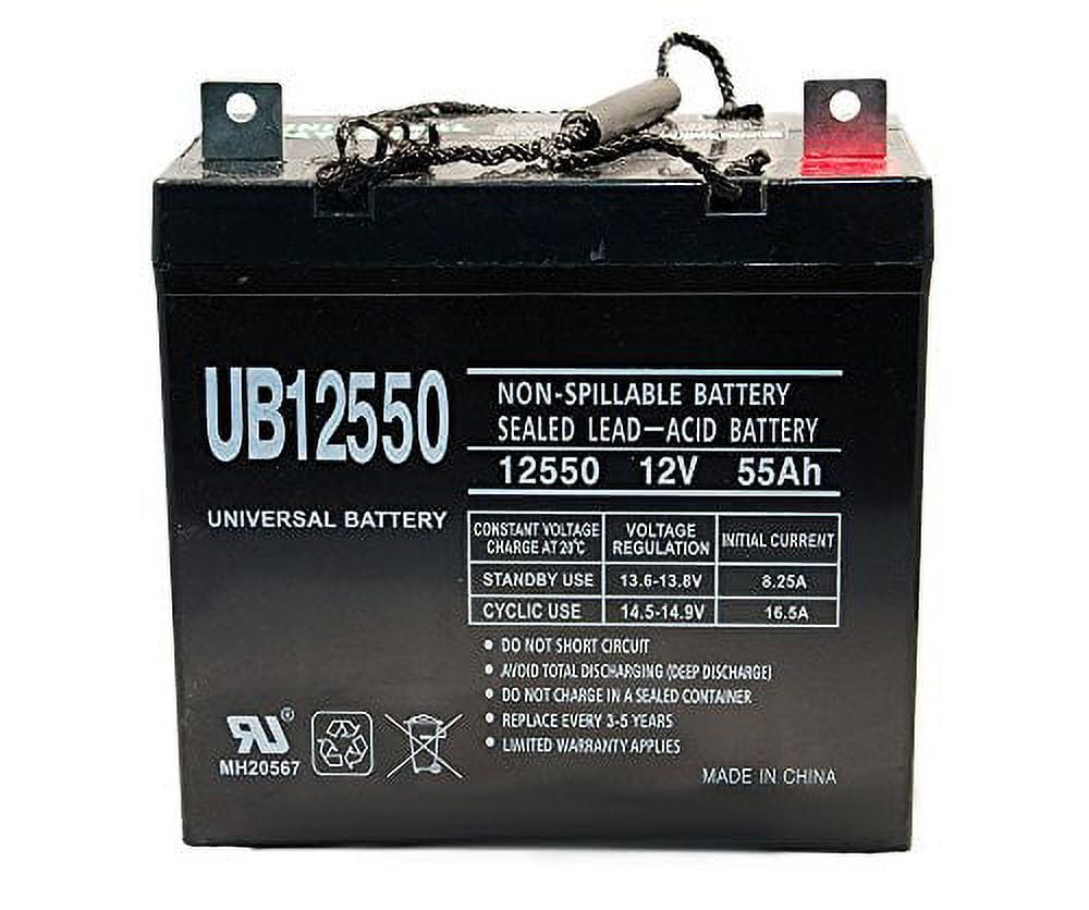 12V 55AH Battery Replaces Hy-Security SlideSmart DCS 15 Solar Gate ...