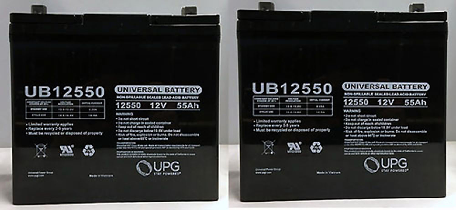 12V 55AH Replaces Quickie Rhythm, Groove, Targa 16 inch and 18 inch ...