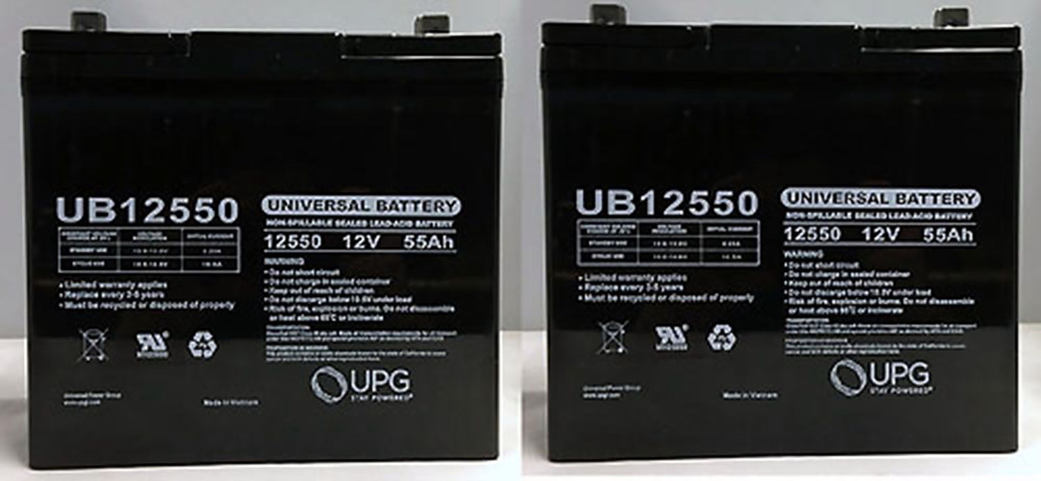 12V 55Ah Replacement SLA Battery for Bruno Cub 46 - 2 Pack - Walmart.com