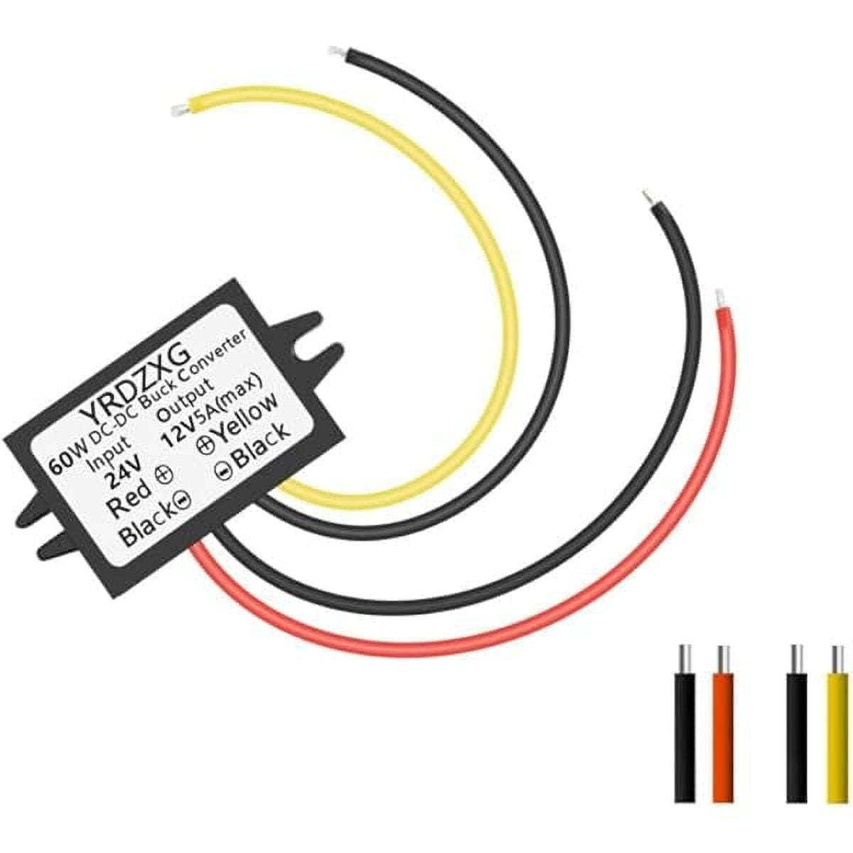 12V 5A 60W 24V to 12V Step-Down Power Adapter, Step-Down Converter ...